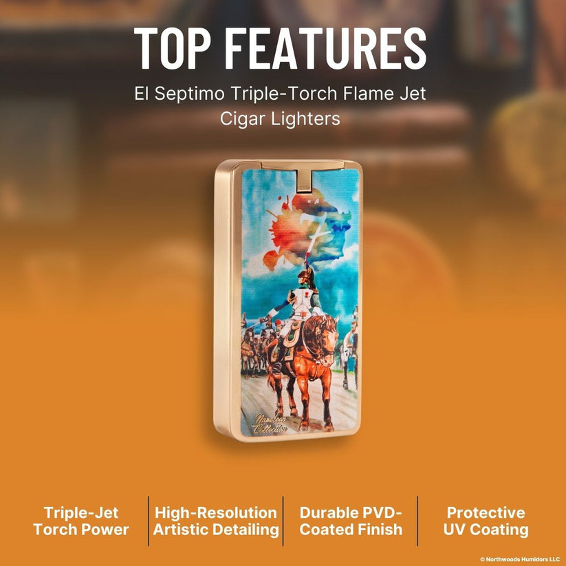 El Septimo Triple-Torch Flame Jet Cigar Lighters – Northwoods Humidors