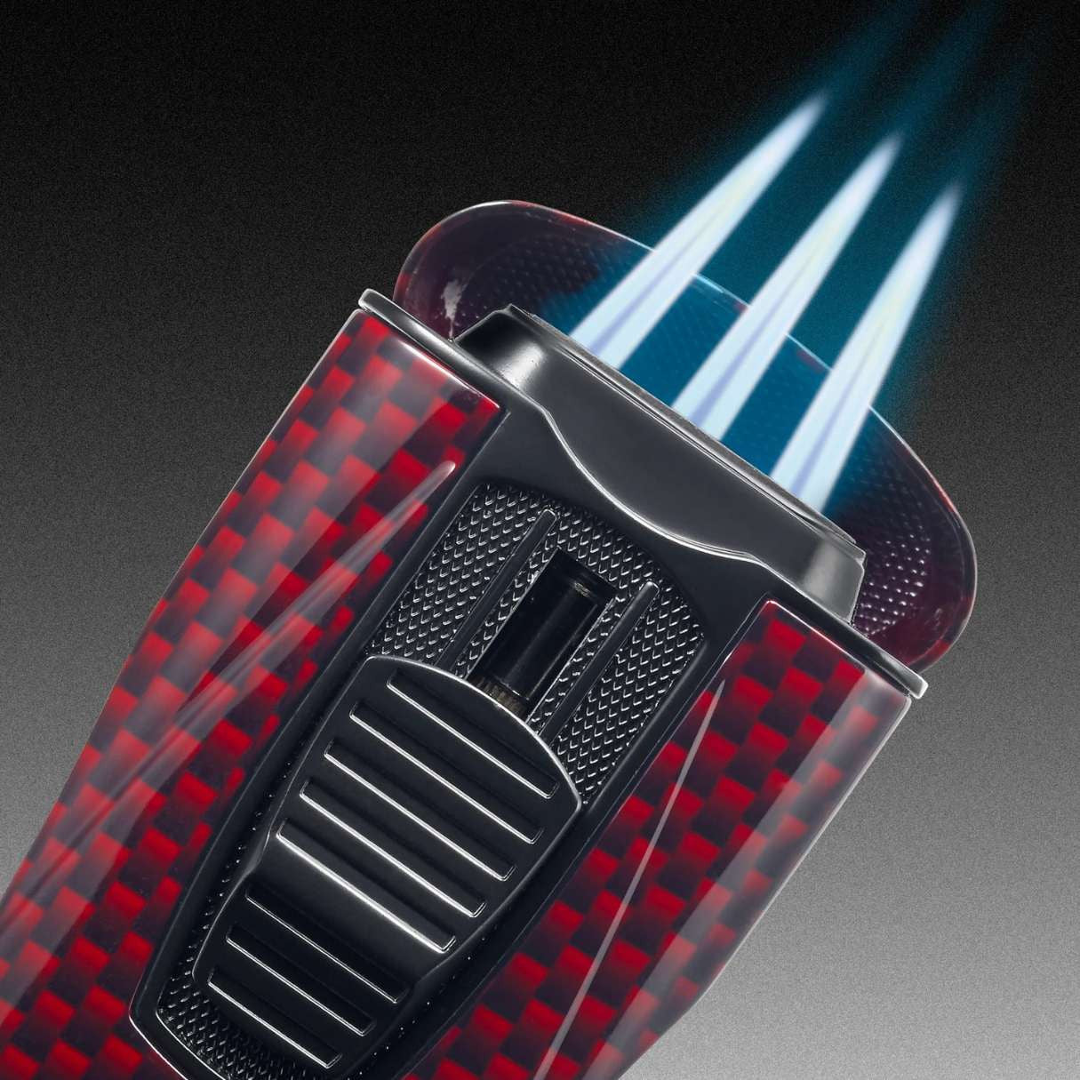 Colibri Monaco Torch Flame Triple Jet Cigar Lighter - Carbon Fiber ...