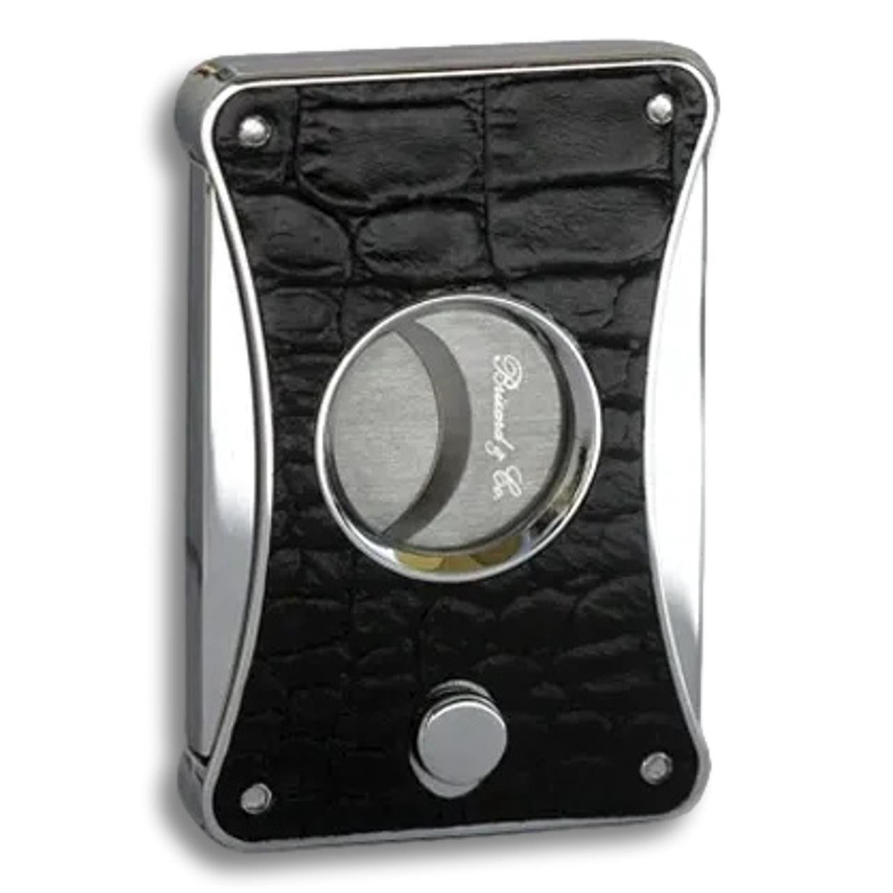 Brizard & Co Elite Crocodile Black Double Blade Cigar Cutter ...