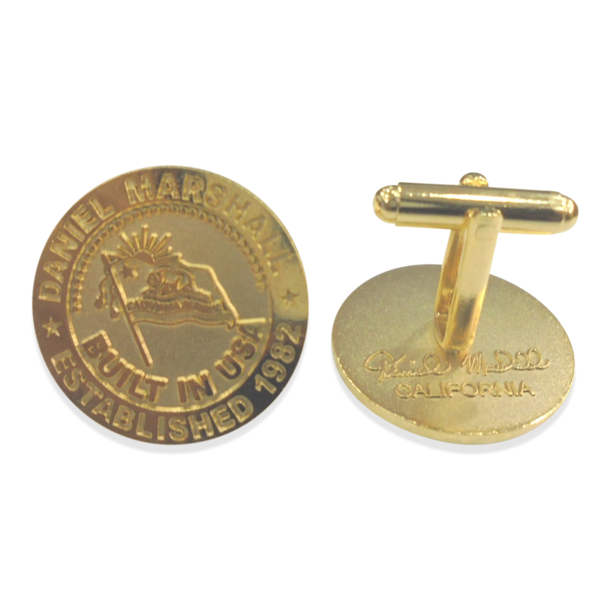 Daniel Marshall Golden Cufflinks – Northwoods Humidors