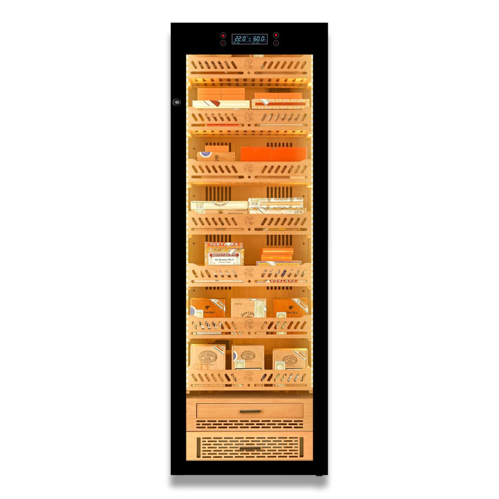 Yohtron YC-448 Premium Series Classic Black 2,300-Cigar Electric Humid ...